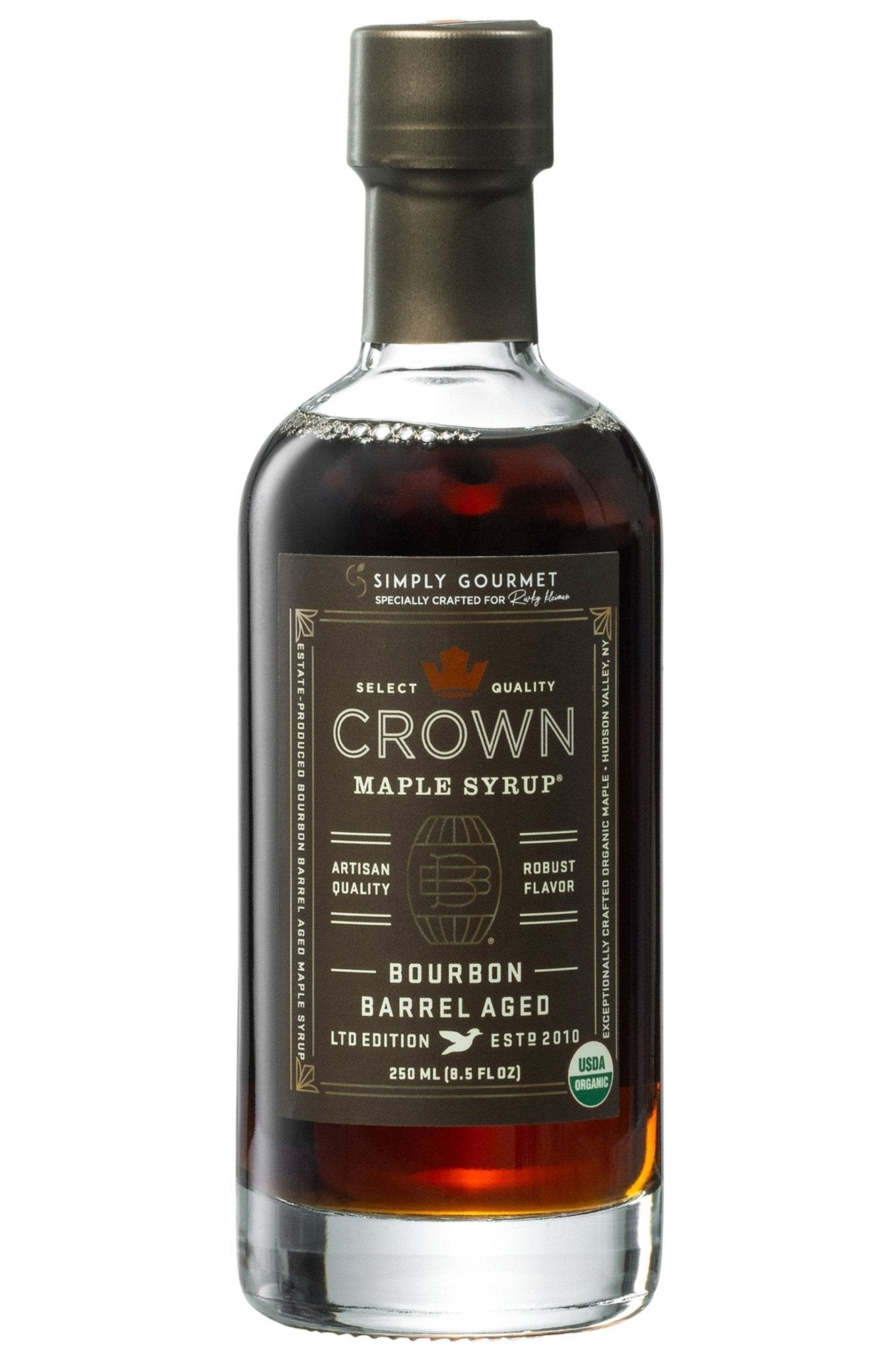 Crown Maple Bourbon Barrel Aged Maple Syrup - Organic, Kosher – Simply ...